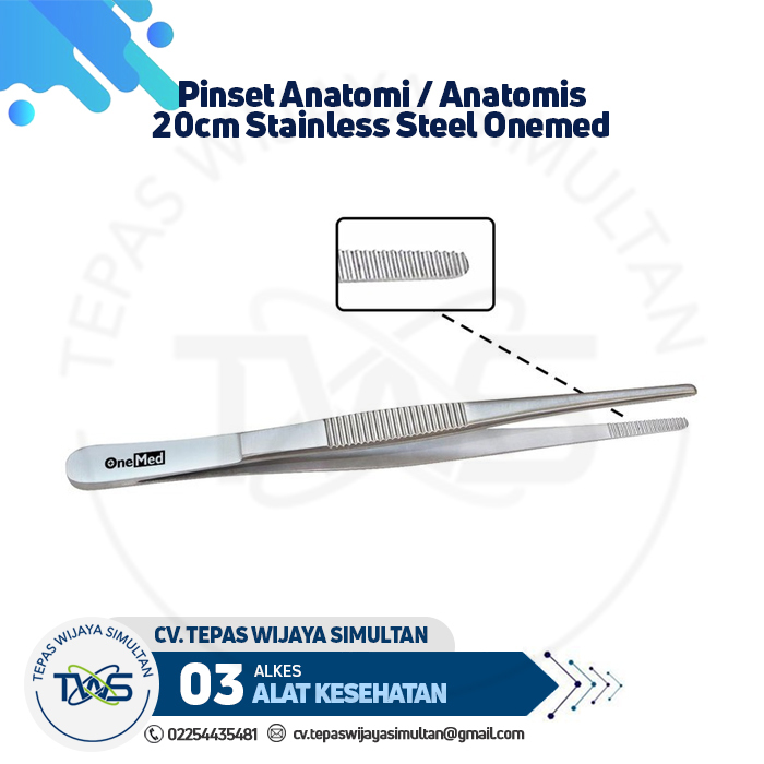 Jual Pinset Anatomi Anatomis 20cm Stainless Steel Onemed | Shopee Indonesia