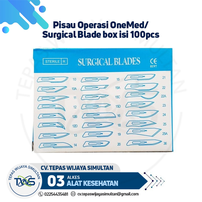 Jual Pisau Operasi OneMed Surgical Blade box isi 100pcs | Shopee Indonesia