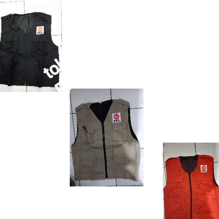 Jual Terkini rompi pks newrompi pks hitamrompi pks creamrompi pks ...