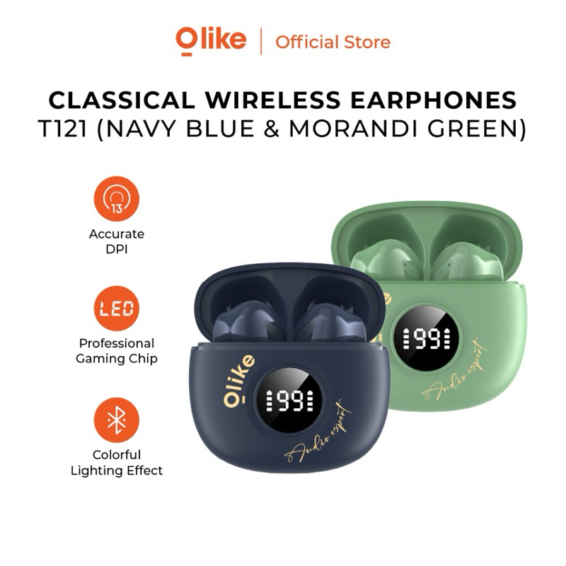 Jual Olike T121 Classical Wireless Earphone Bluetooth 5.3 | Shopee ...