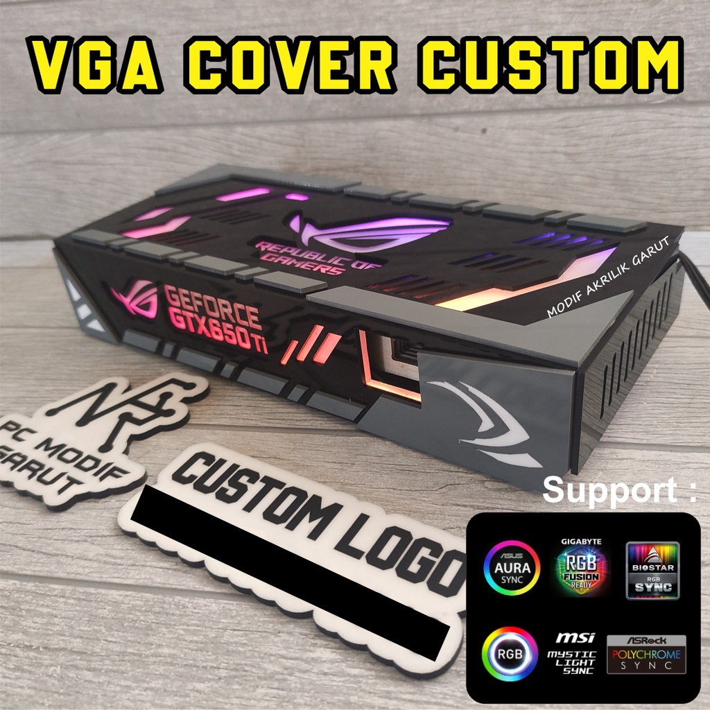 Jual VGA BACKPLATE COVER 3D AORUS GTX 1650 CUSTOM LOGO | Shopee Indonesia
