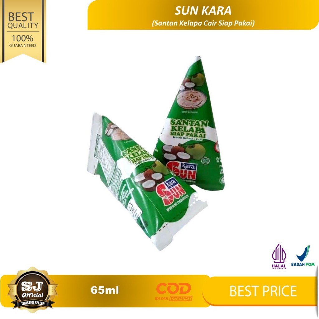 Jual SUN KARA 65ml - SANTAN Kelapa Cair Siap Pakai (Kemasan BARU) | Shopee Indonesia
