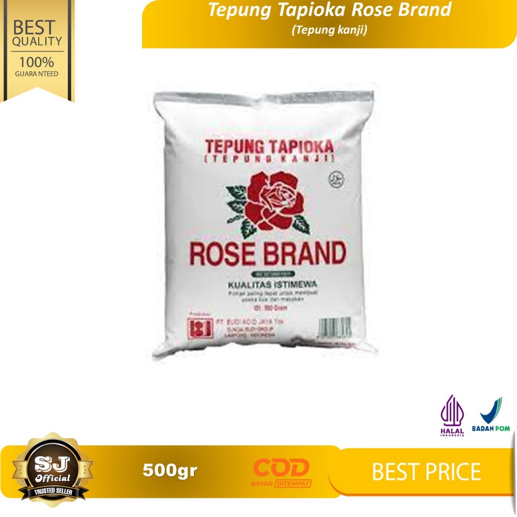 Jual TEPUNG TAPIOKA ROSE BRAND Kemasan 500gr / TEPUNG KANJI ROSEBRAND ...