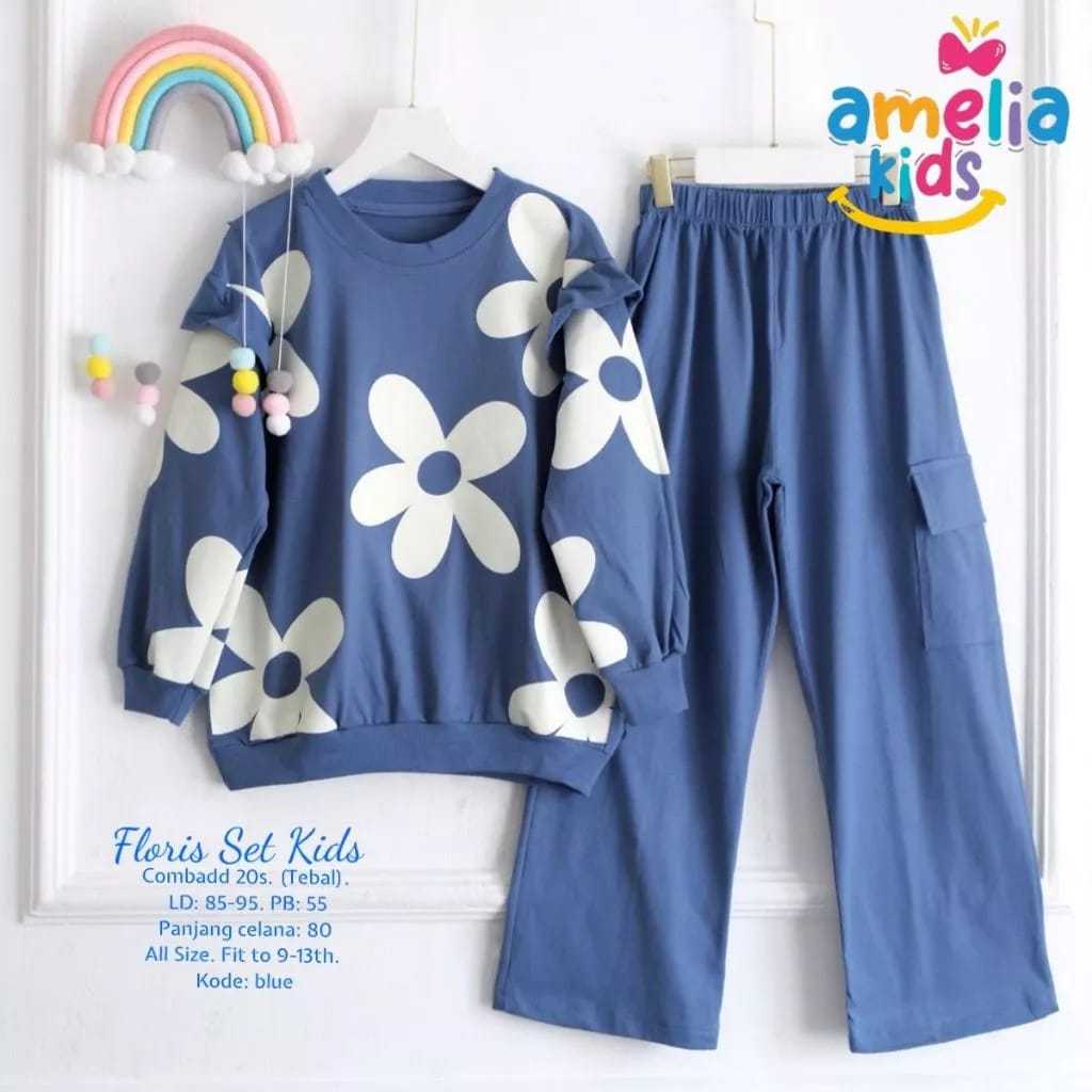 Jual FLORIS SET KIDS BY AMELIA KIDS // ONESET KATUN COMBED ANAK MOTIF ...