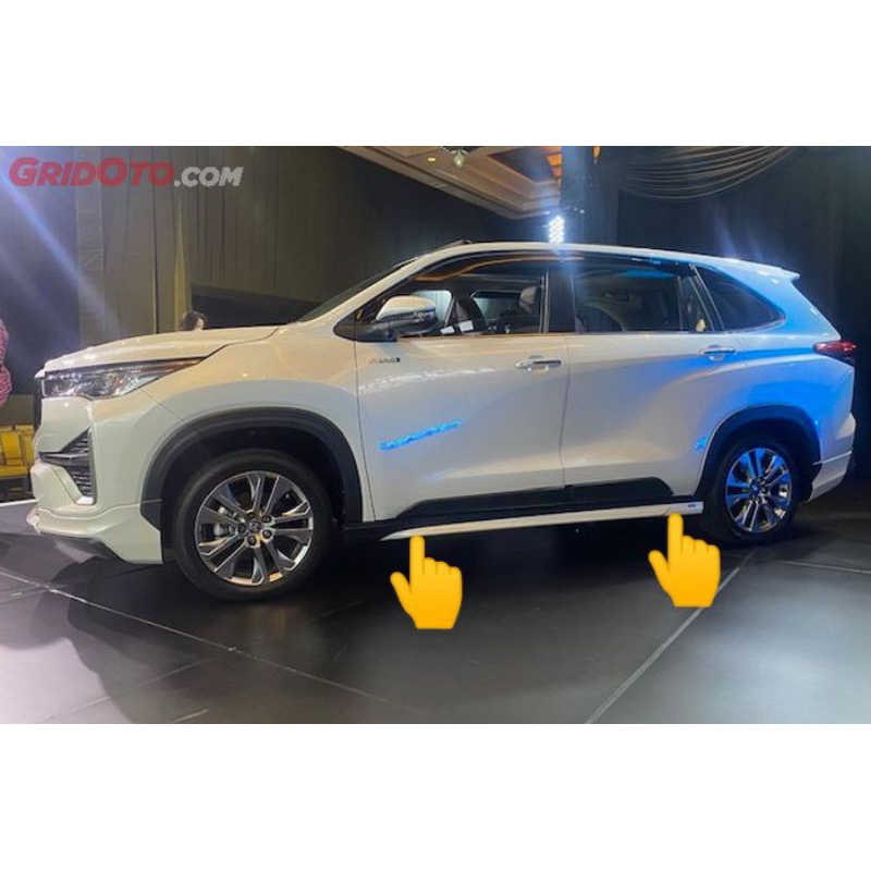 Jual Side skirt Cover Trisplang Bodykit samping Innova zenix Modelista ...