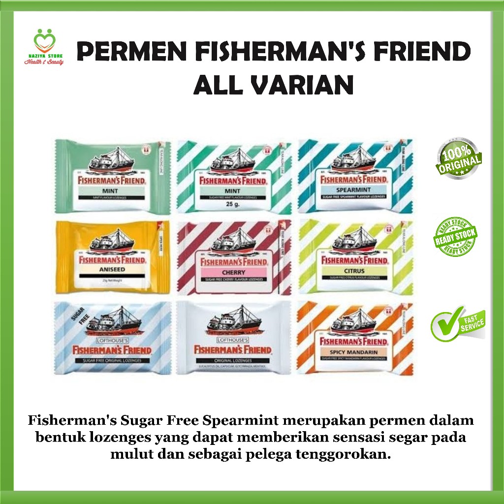Jual Permen Fisherman's Friend Original 25 gram Aneka Rasa - Permen ...