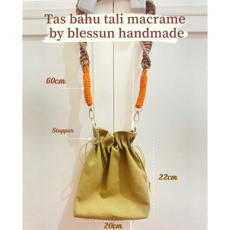 Jual tas bahu tali macrame by blessun handmade / shoulder bag / tas ...