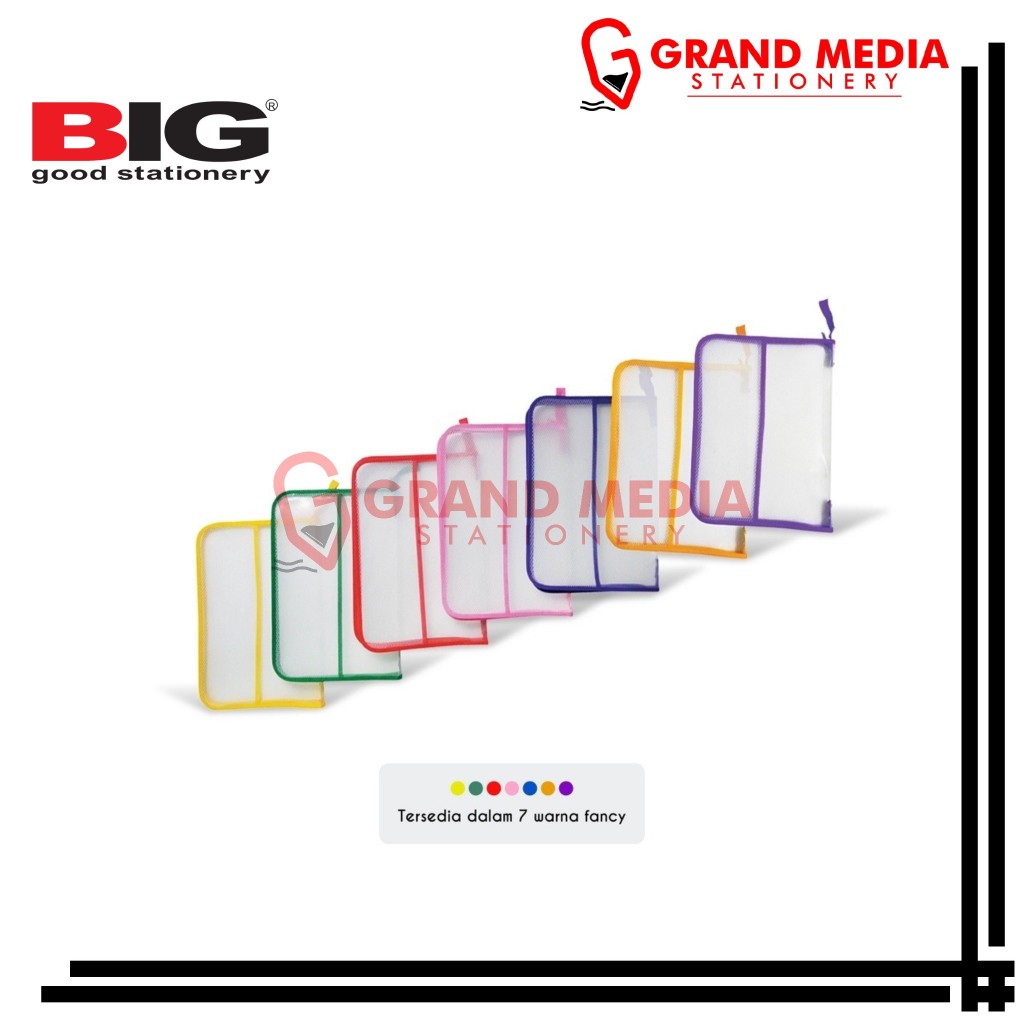 Jual [GRAND MEDIA] MAP ZIPPER BAG RESLETING BIG FOLIO F4 TS-7001 ...