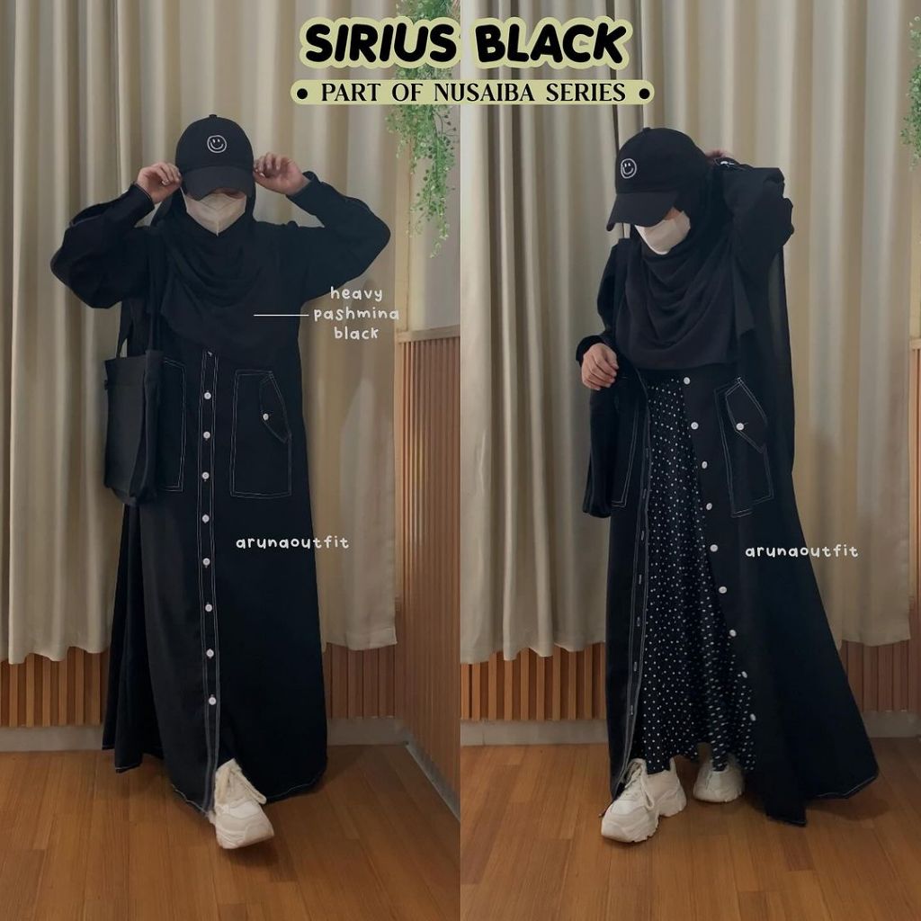 Jual NUSAIBA ABAYA BY ARUNAOUTFIT | Shopee Indonesia