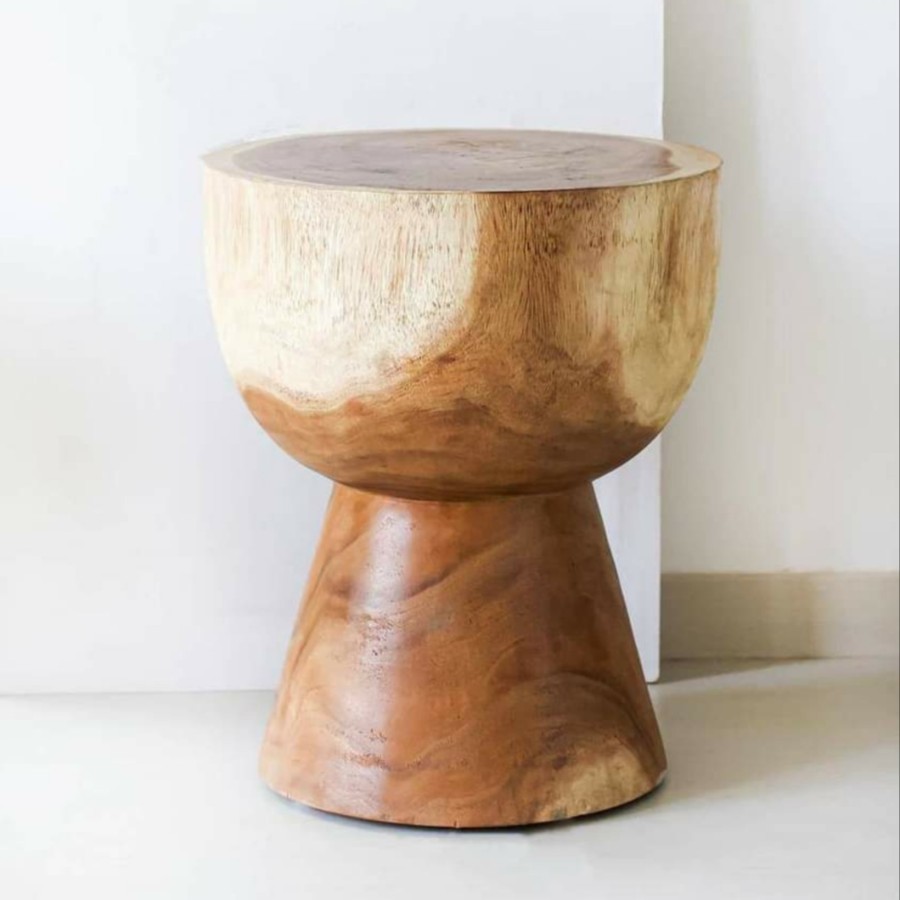 Jual Stool Kursi Meja Taman Pojok Meh Suar Trembesi Layly home | Shopee ...