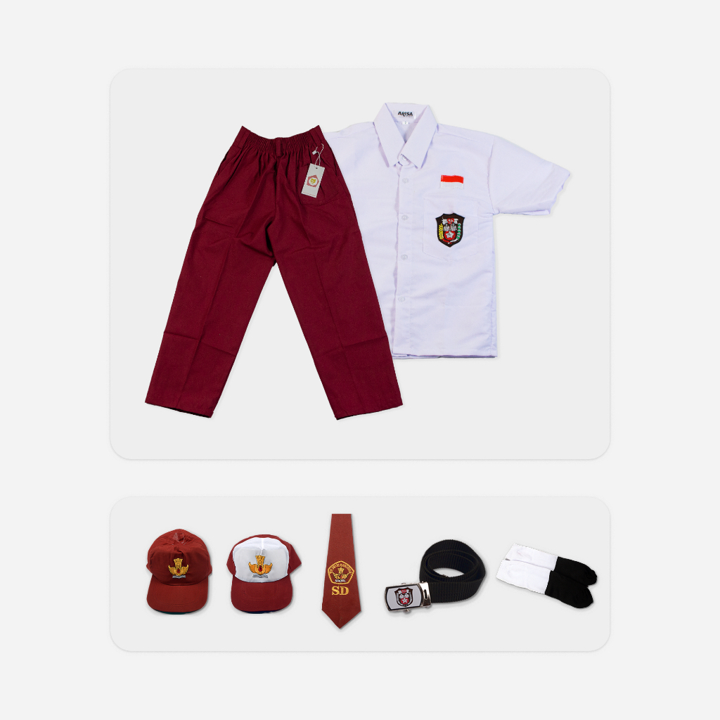 Jual Arisa Paket Seragam Sekolah SD Laki-laki Komplit - Baju Pendek ...