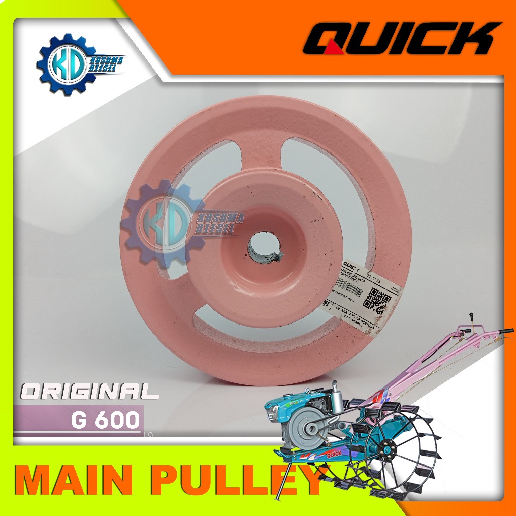 Jual MAIN PULLEY, G600 (FINISH PAINT) - PULI - TRAKTOR QUICK ...