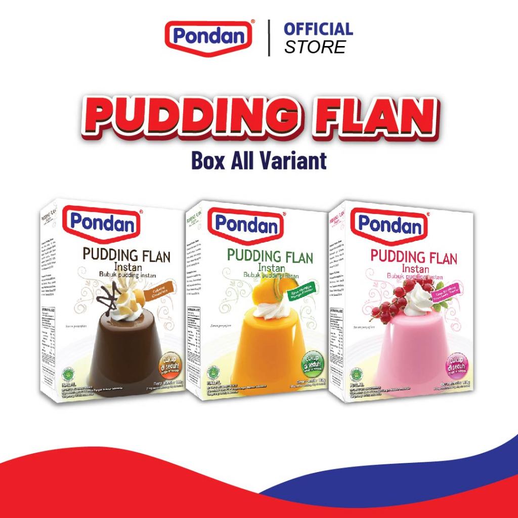 Jual Pondan Pudding Flan Box 180g | Shopee Indonesia