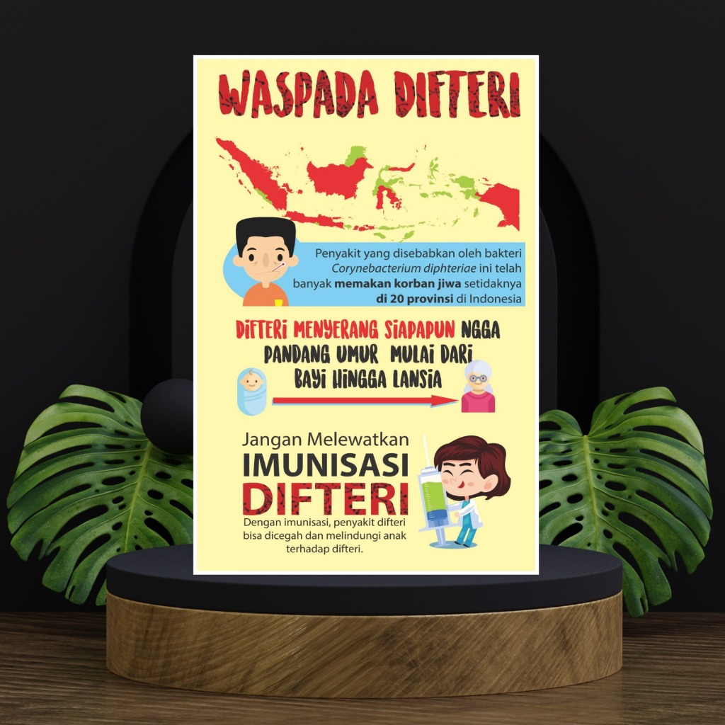 Jual Poster Kesehatan Waspada Difteri | Shopee Indonesia