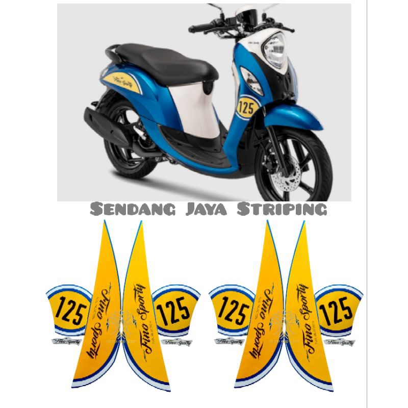 Jual Stiker Striping Lis Les Polet Motor Yamaha Mio Fino Sporty 125 ...