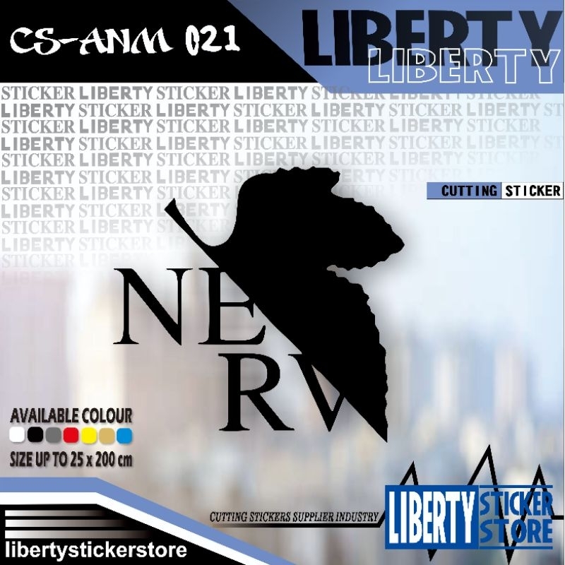 Jual Cutting Sticker NERV Evangelion Leaf | Stiker NERV Evangelion Leaf ...