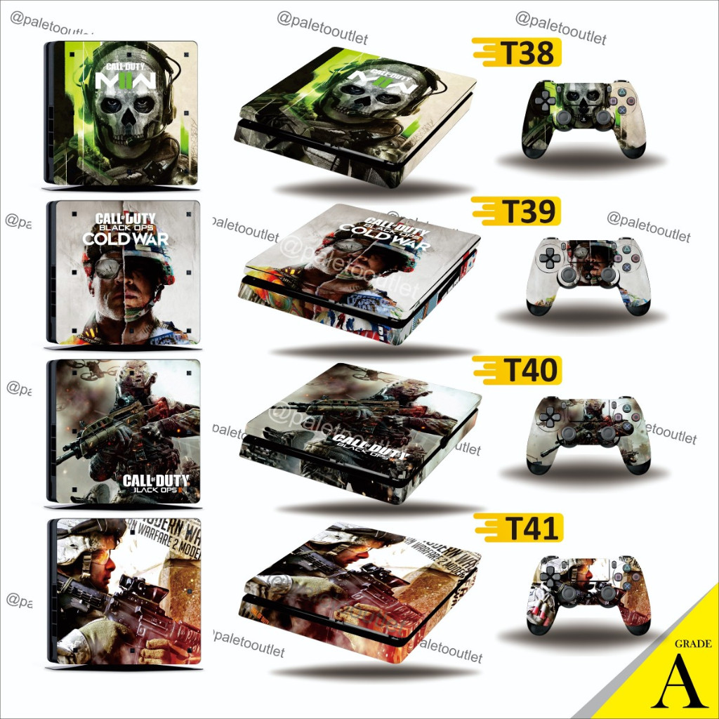 Jual Garskin Stiker Ps4 Fat Slim Pro Motif Call Of Duty Bisa Custom ...