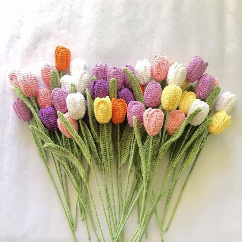Jual Bunga tulip rajut per tangkai | Shopee Indonesia