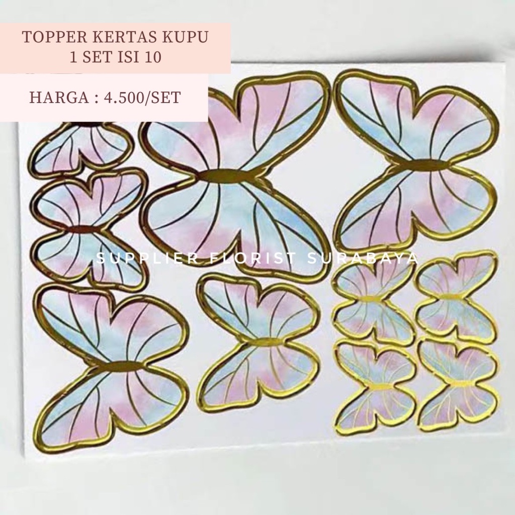 Jual TOPPER HIASAN KUE KUPU KUPU BUTTERFLY CAKE TOPPER ULANG TAHUN ...