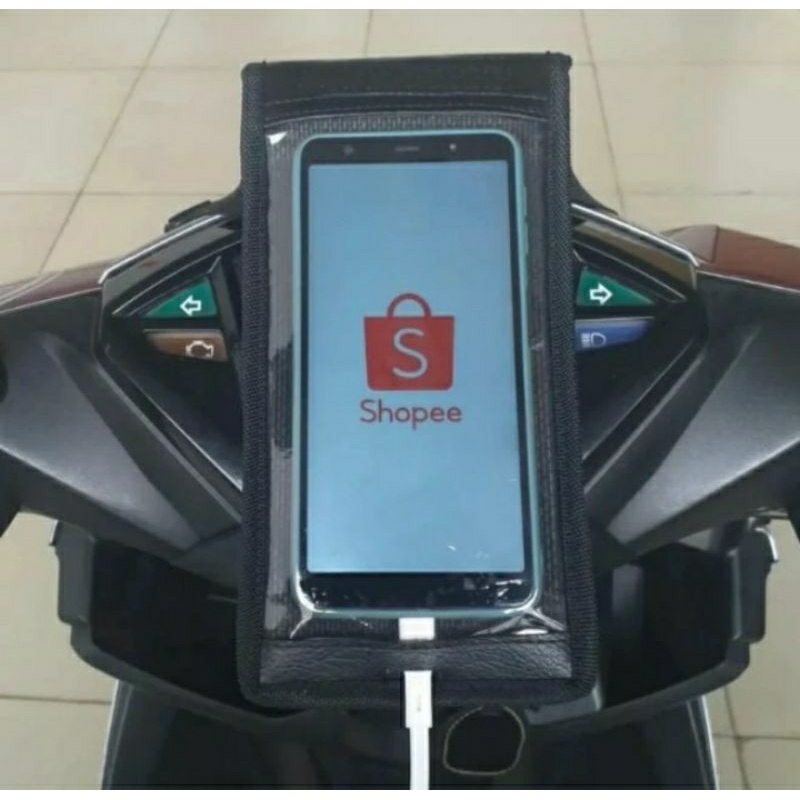 Jual Holder Hp Motor Tas Hp Motor Tempat Hp Gojek Grab Anti Air ...