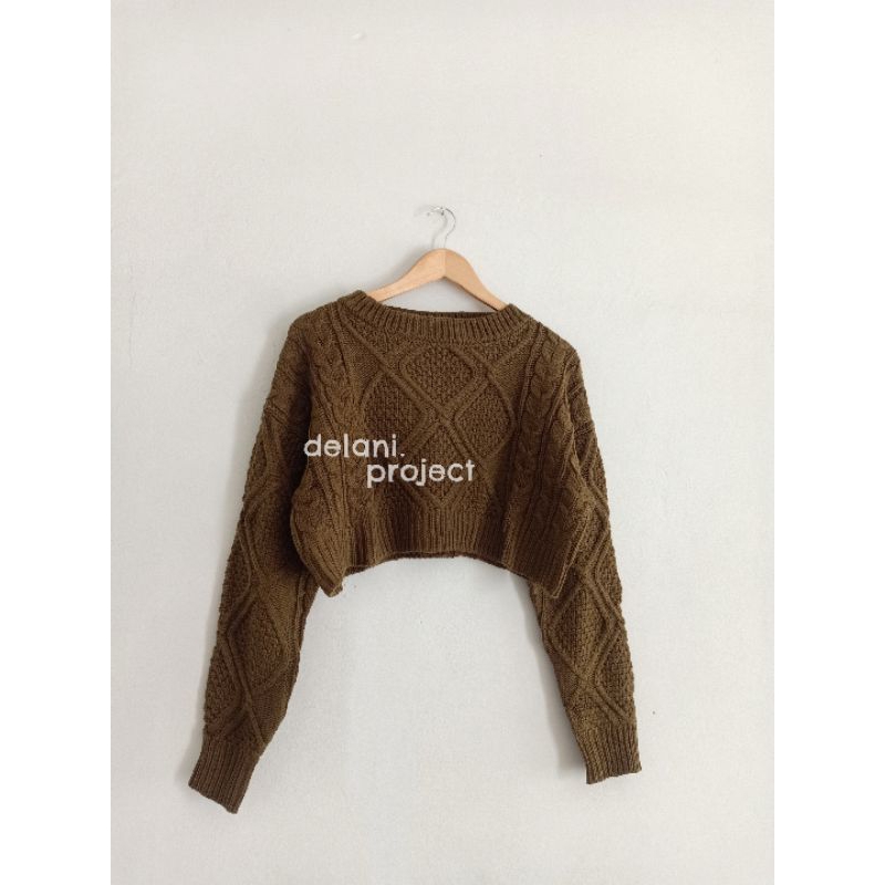 Jual Sandiego Crop Sweater Delani.Project | Shopee Indonesia