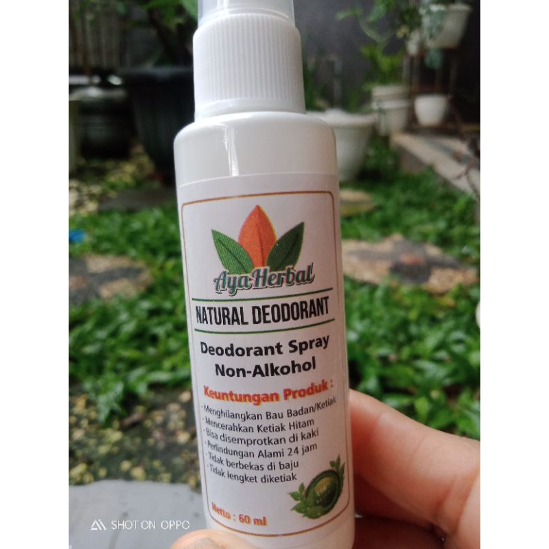 Jual Aya Herbal Natural Deodorant 60ml/ Deodorant Spray Non-Alkohol ...