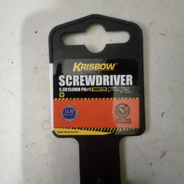 Jual Obeng + plus KRISBOW SCREWDRIVER 5.0X 150 MM | Shopee Indonesia