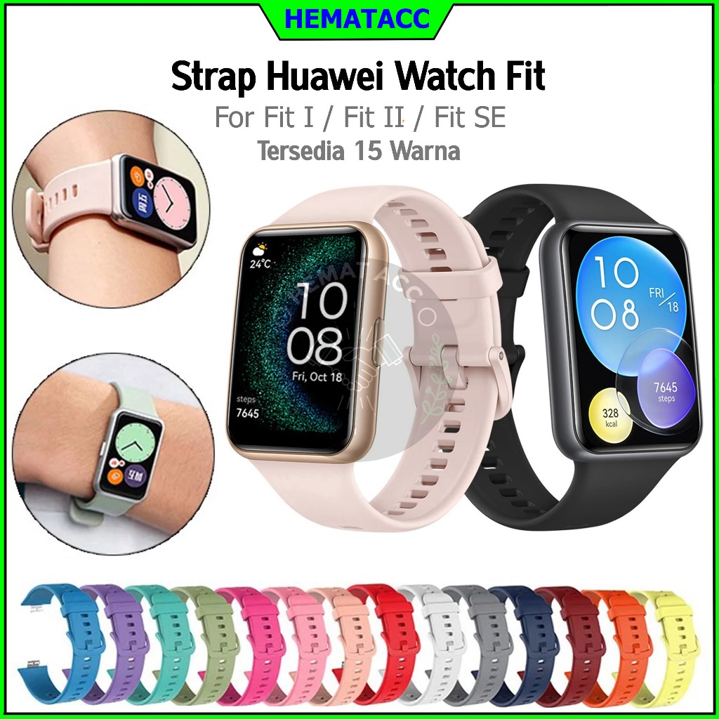 Jual Strap Huawei Watch Fit / Fit SE / Fit 2 Polos Tali Jam Huawei Fit ...