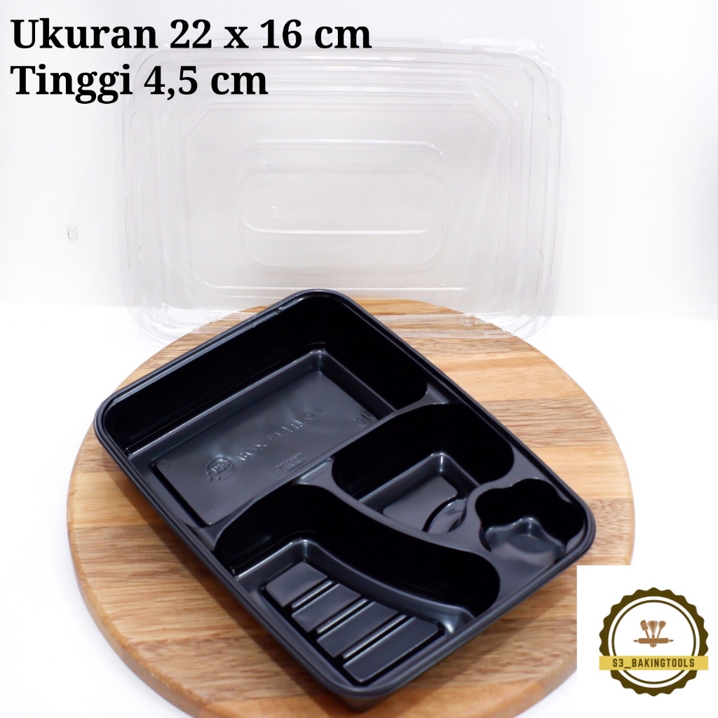 Jual Tray kotak bento hitam 25 pcs | Shopee Indonesia