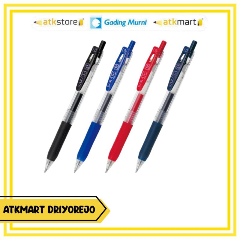 Jual SARASA BALLPOINT GEL PEN UNTUK TANDA TANGAN HITAM, BIRU, MERAH ...