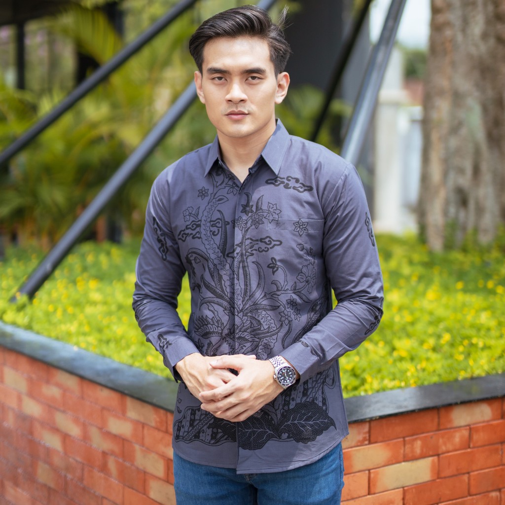 Jual Andi Kemeja Batik Pria Slimfit Lengan Panjang Premium Modern ...