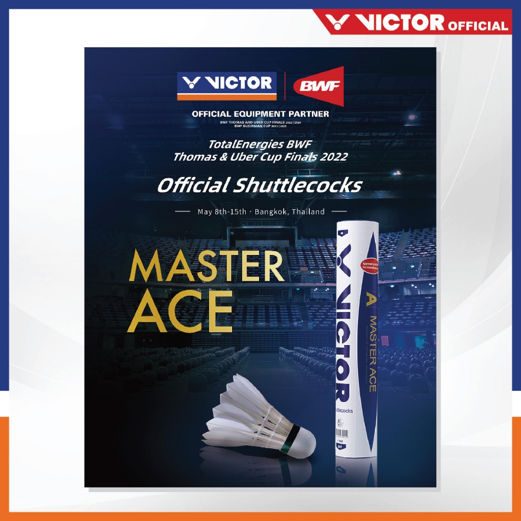 Jual Shuttlecock Kok Badminton VICTOR Masterace / Master ace | Shopee ...