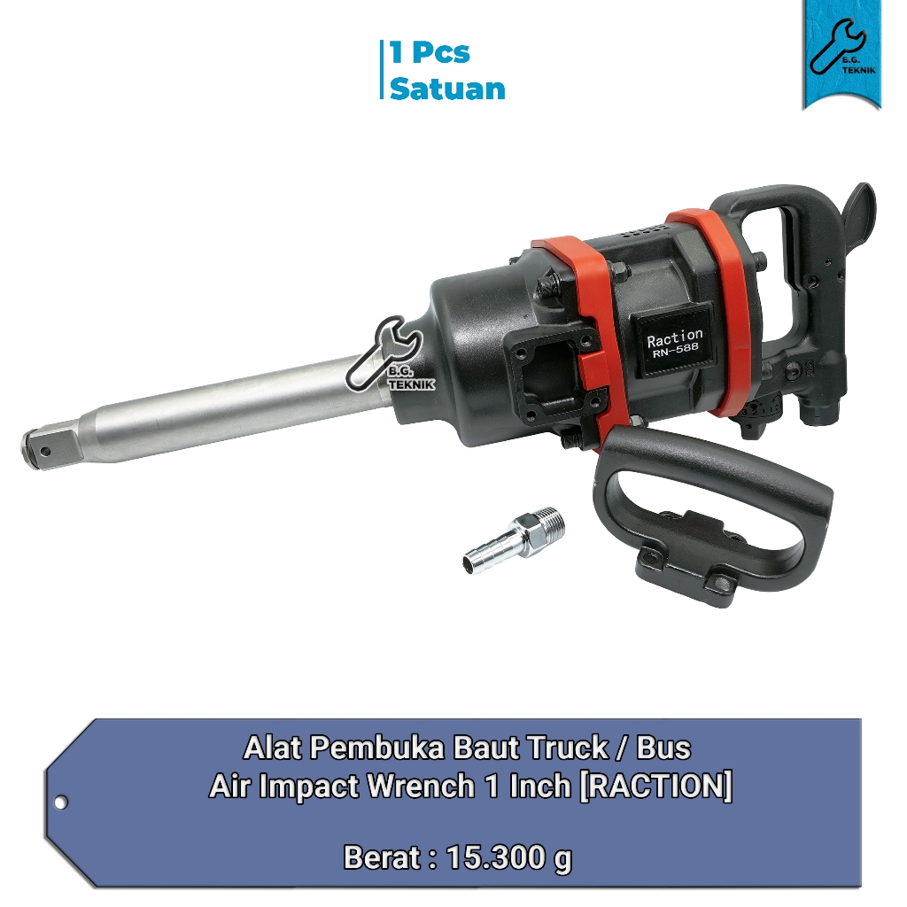 Jual [RACTION] Air Impact Wrench 1 Inch / Alat Pembuka Baut Truck / Bus ...