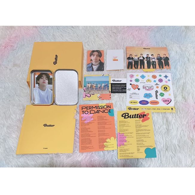 Jual BTS ALBUM BUTTER CREAM PC V MC JIN PB TAEHYUNG FULLSET PHOTOCARD ...
