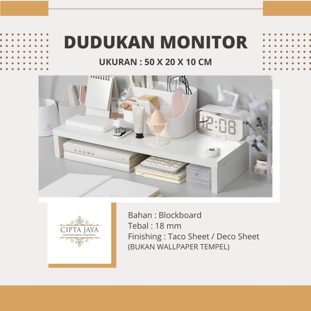 Jual Cipta Jaya - Grosir Dudukan Meja Monitor Komputer Stand Ukuran ...