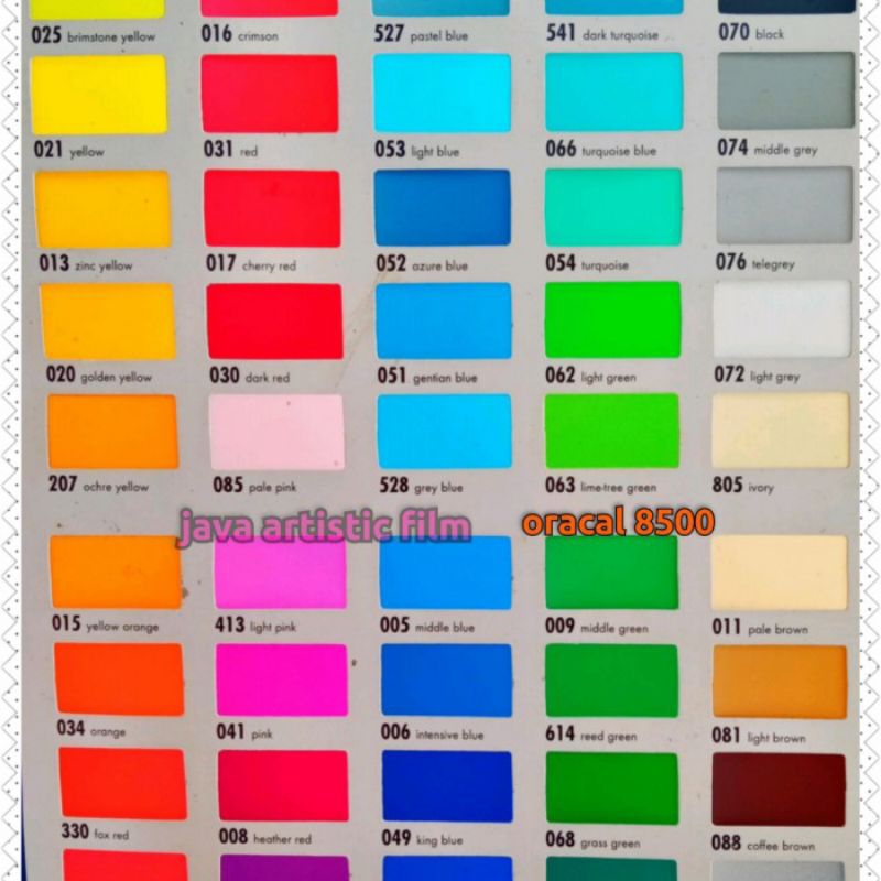 Jual sticker oracal 8500/stiker transflusen/stiker kaca oracal 8500 ...