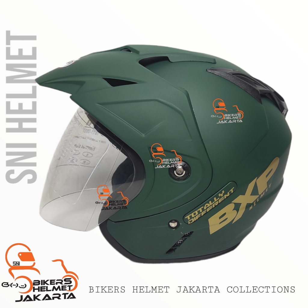 Jual GODZILLA HELM BXP SOLID ARMY DOFF HALF FACE MURAH SINGLE VISOR | Shopee Indonesia