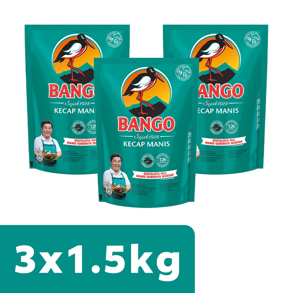 Jual Bango Kecap Manis Pouch 1.5Kg - 3 Pouch | Shopee Indonesia