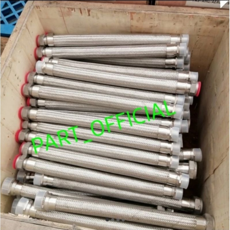 Jual Hose master STP spbu 2" inch ×60cm ( male × female ) stainlist ...