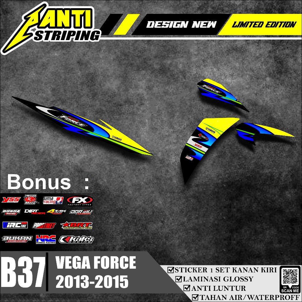 Jual Stiker Striping Vega Force - Stiker Standar Vega Force Premium ...
