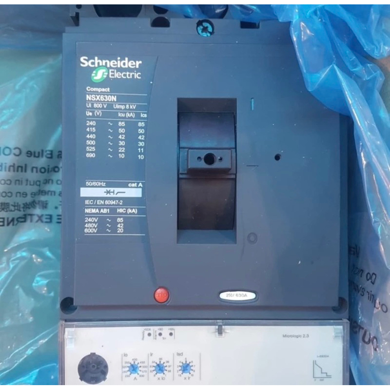 Jual MCCB SCHNEIDER NSX630N 630a 3p / moulded case circuit breaker ...