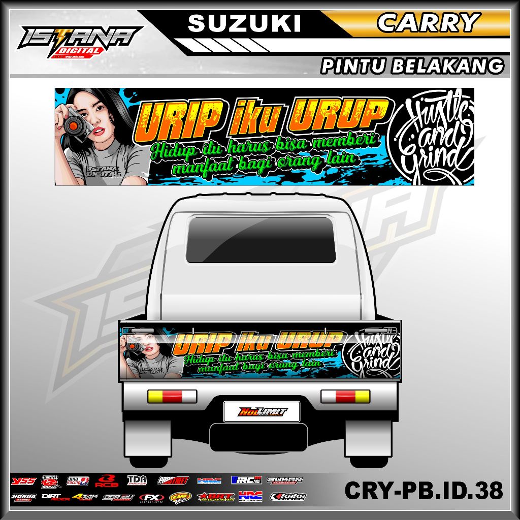Jual Stiker Pintu Belakang Pick Up CARRY - Sticker Variasi Pintu ...