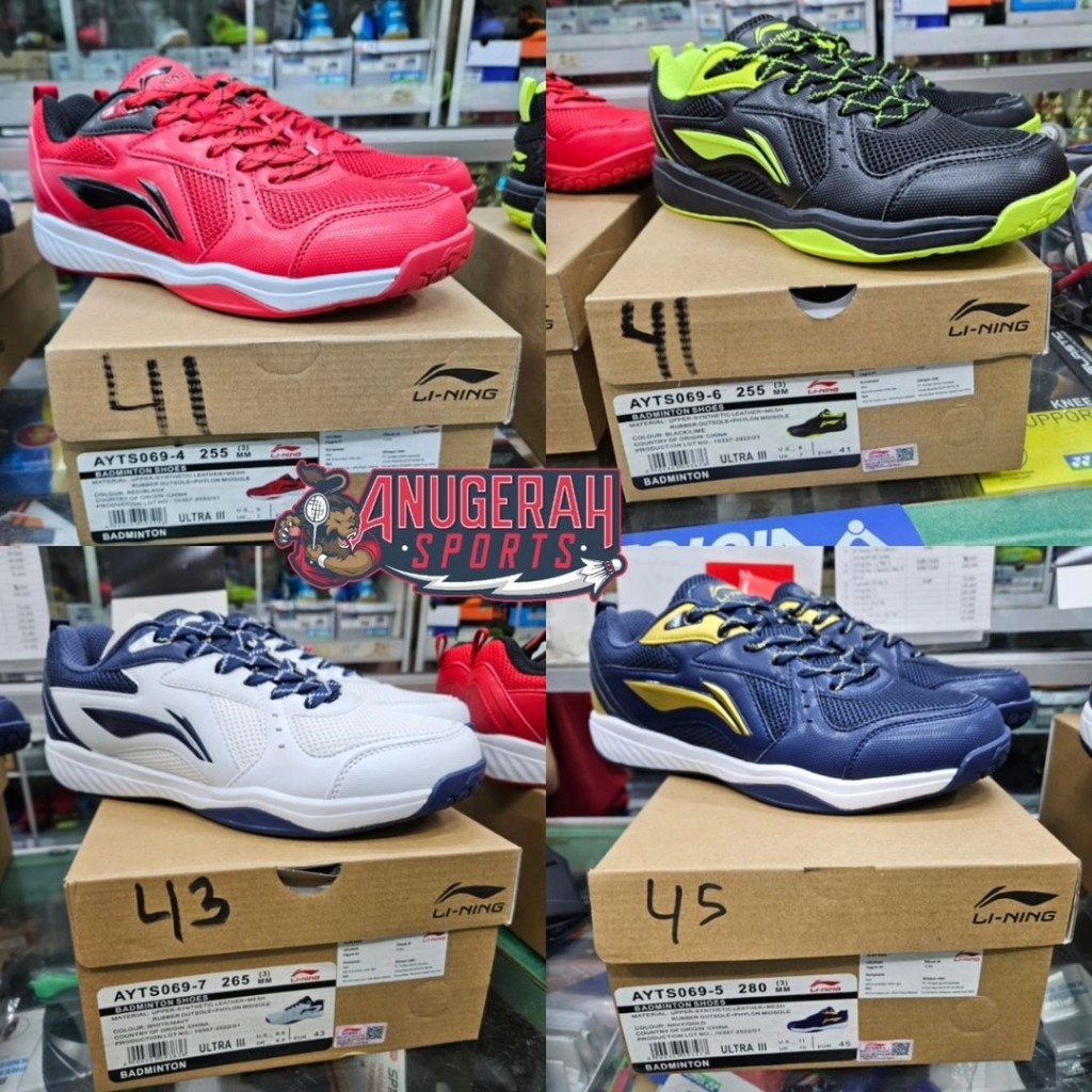 Jual Sepatu Badminton Li-Ning / LINING ULTRA III ORIGINAL | Shopee ...
