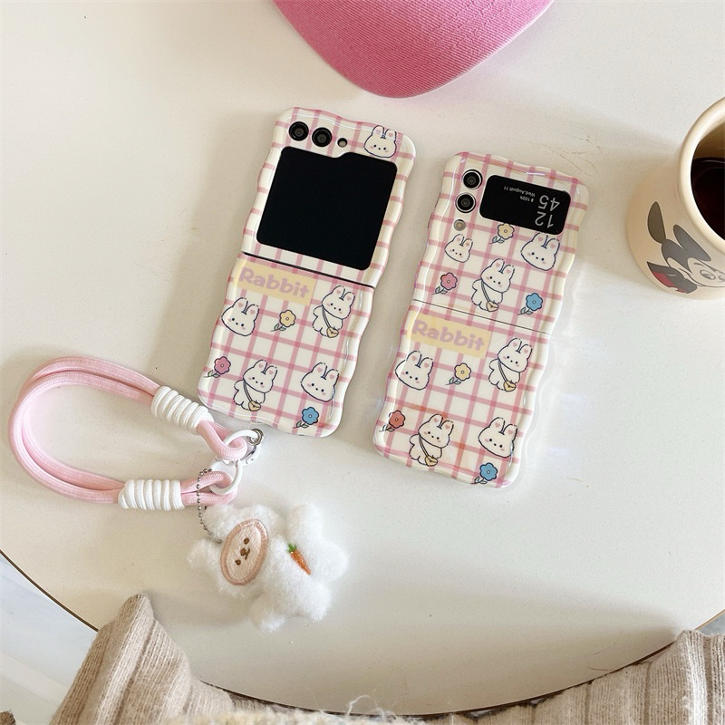 Jual Rabbit Pink Square Softcase Casing Case HP Lucu Samsung Galaxy Z ...