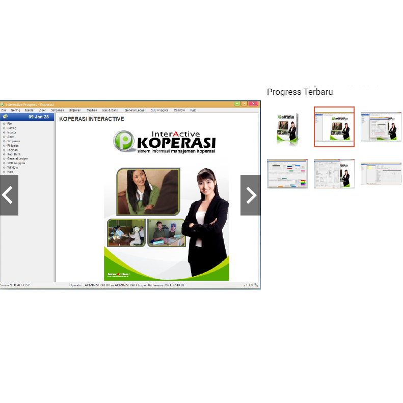 Jual Software Koperasi Interactive Progress Terbaru | Shopee Indonesia