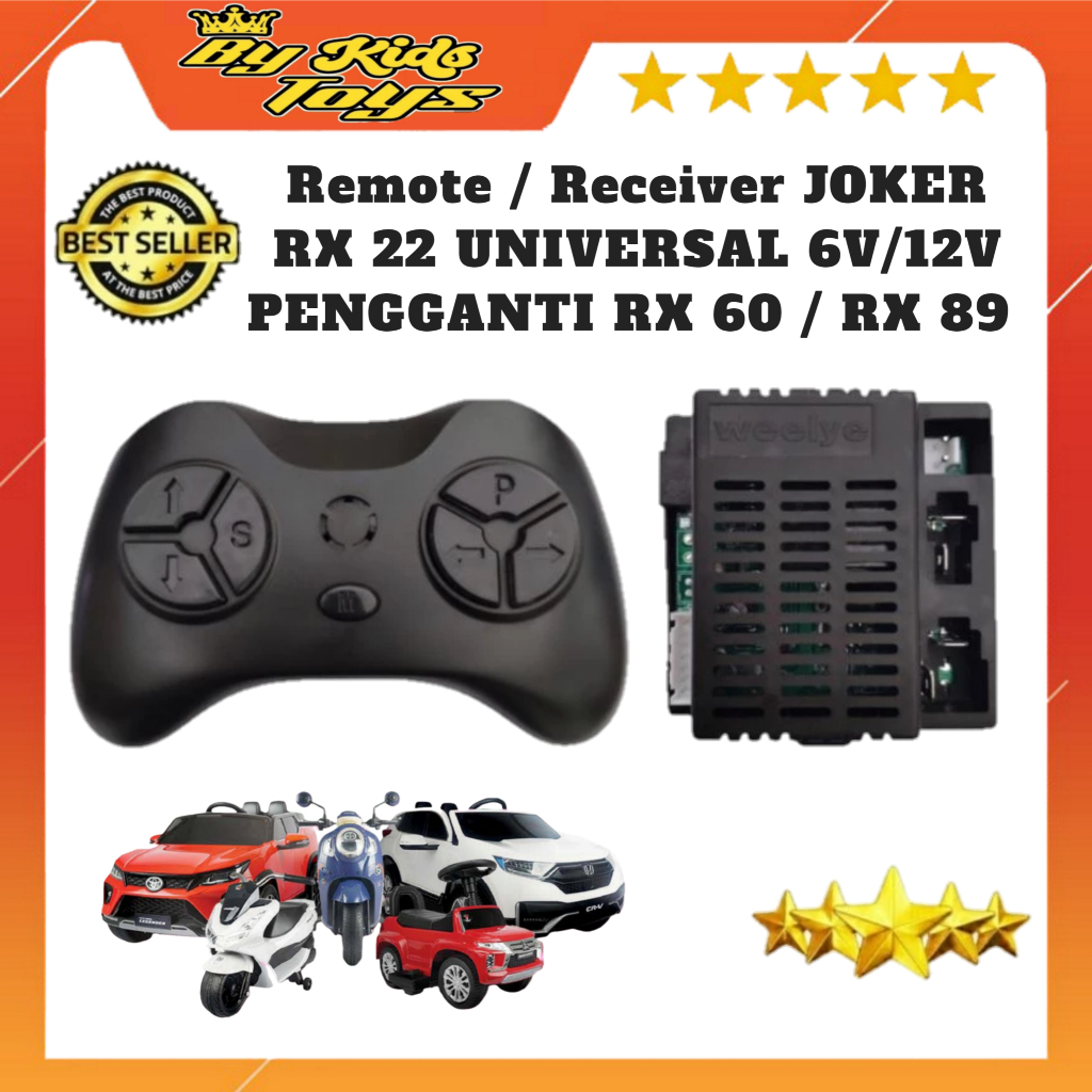 Jual Remote / Receiver JOKER RX 22 UNIVERSAL 6V/12V PENGGANTI RX 60 ...