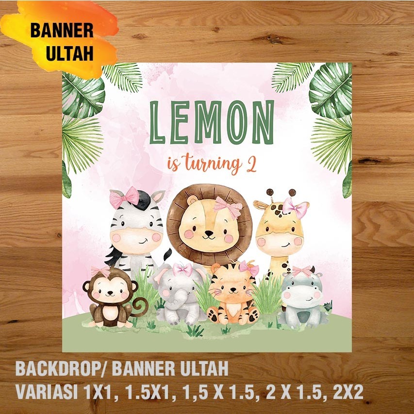 Jual KEBUN BINATANG /ZOO/ANIMAL/ SAFARI/ BANNER/ BACKDROP/ SPANDUK ...