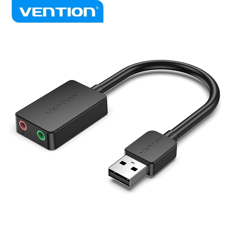 Jual USB Vention 2 port External Sound Card Aux Audio 3.5mm - CDY ...
