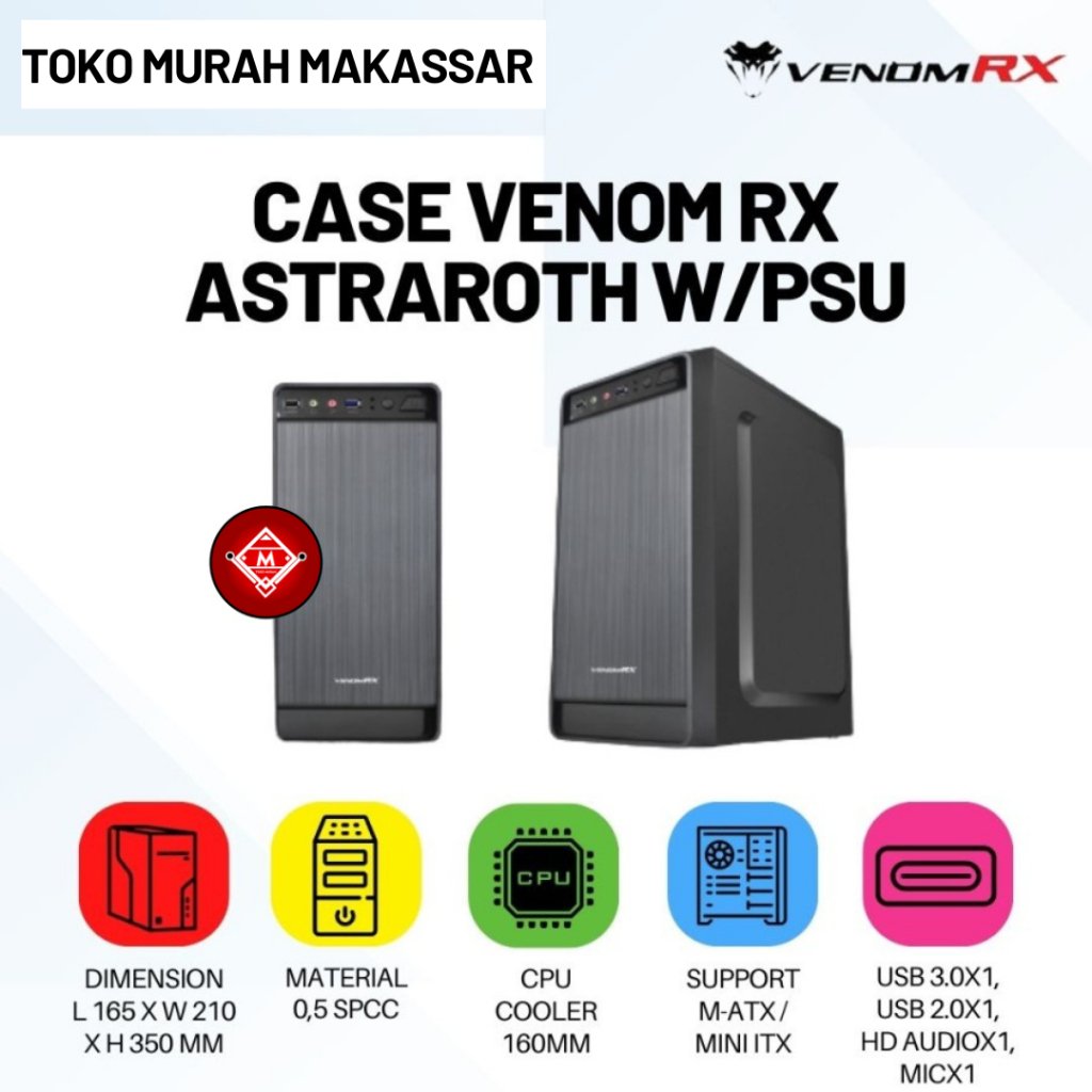 Jual Casing Venom RX Astaroth W/PSU / CASE43-VEN | Shopee Indonesia