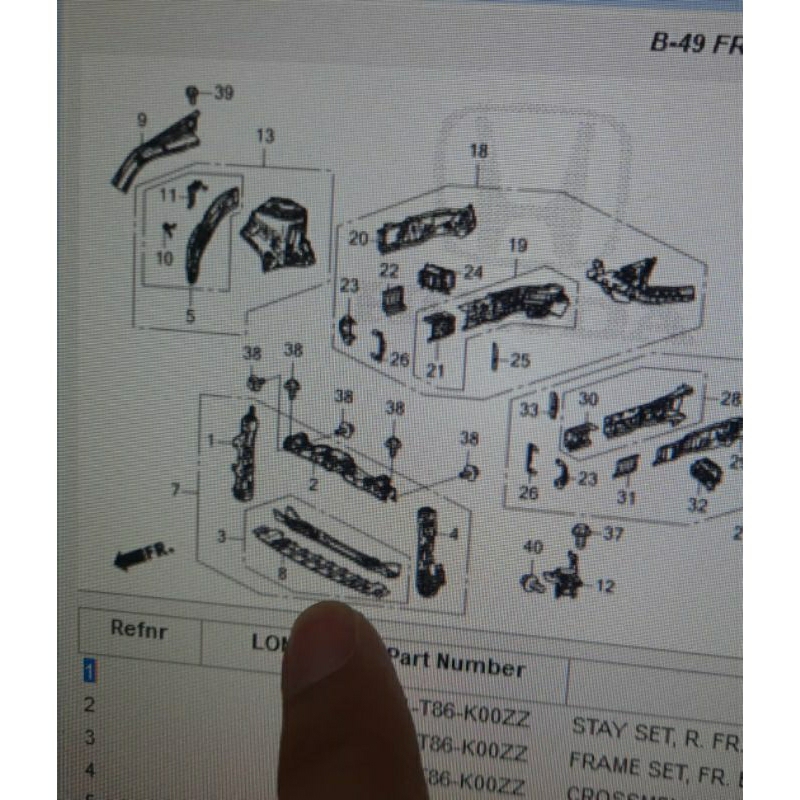 Jual bullhead bulkhead besi palangan radiator assy honda brv 2023 2024 ...